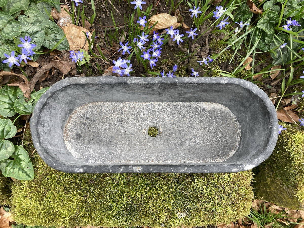 SMALL LEAD EFFECT CAST IRON TROUGH PLANTER GARDEN METAL POT – Ferney ...