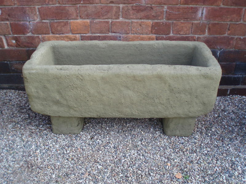 STONE GARDEN RUSTIC OLD STYLE TROUGH WITH FEET PLANTER – Ferney Heyes ...