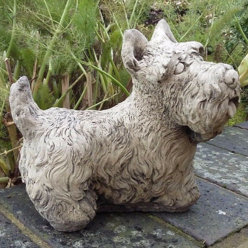 STONE GARDEN SCOTTISH TERRIER / SCOTTIE DOG STATUE ORNAMENT – Ferney ...