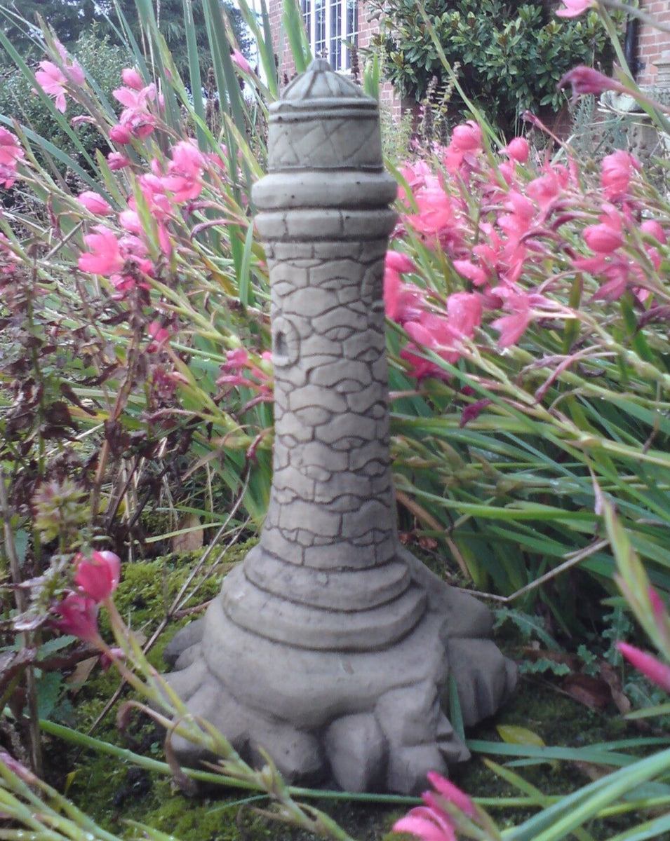 STONE GARDEN FAIRY TOWER HOUSE / LIGHTHOUSE – Ferney Heyes Garden Products