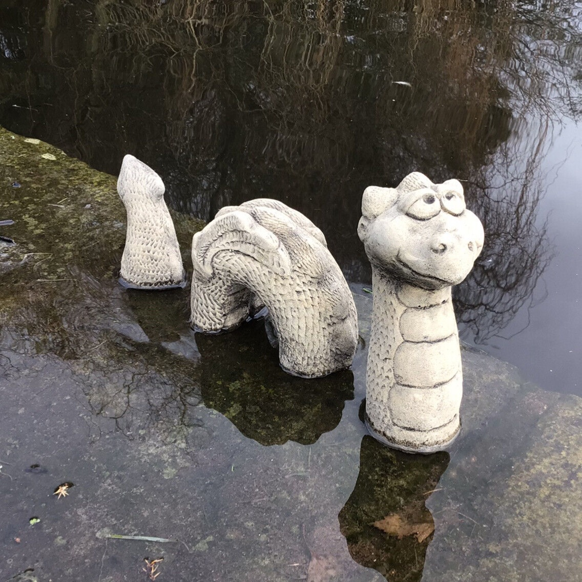 STONE GARDEN SMALL 3 PIECE LOCH NESS MONSTER ORNAMENT – Ferney Heyes ...